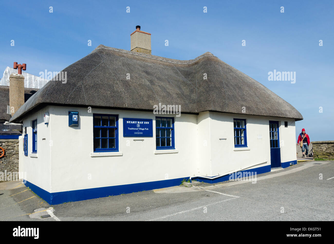 The Start Bay Inn public house in Torcross, South Hams, Devon Stock ...