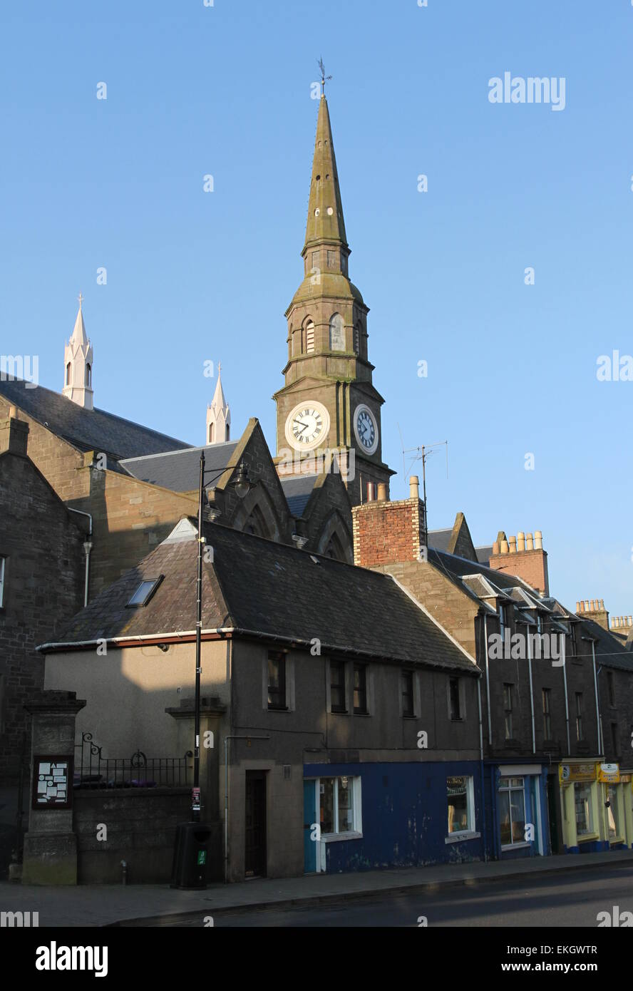 Forfar street scene Scotland April 2015 Stock Photo - Alamy