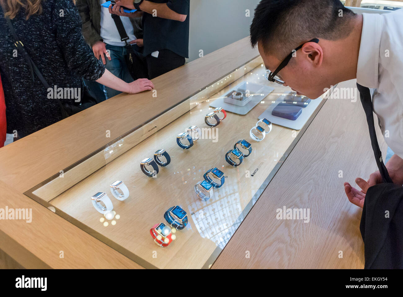 Paris, France. New Apple Corp. Store Opens in French Department Store ...