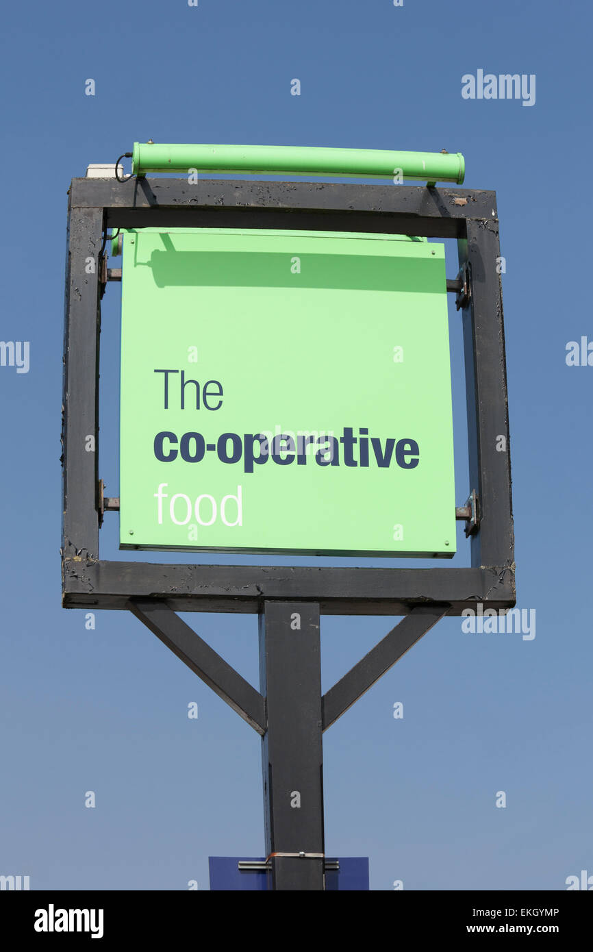Co op food sign hi-res stock photography and images - Alamy