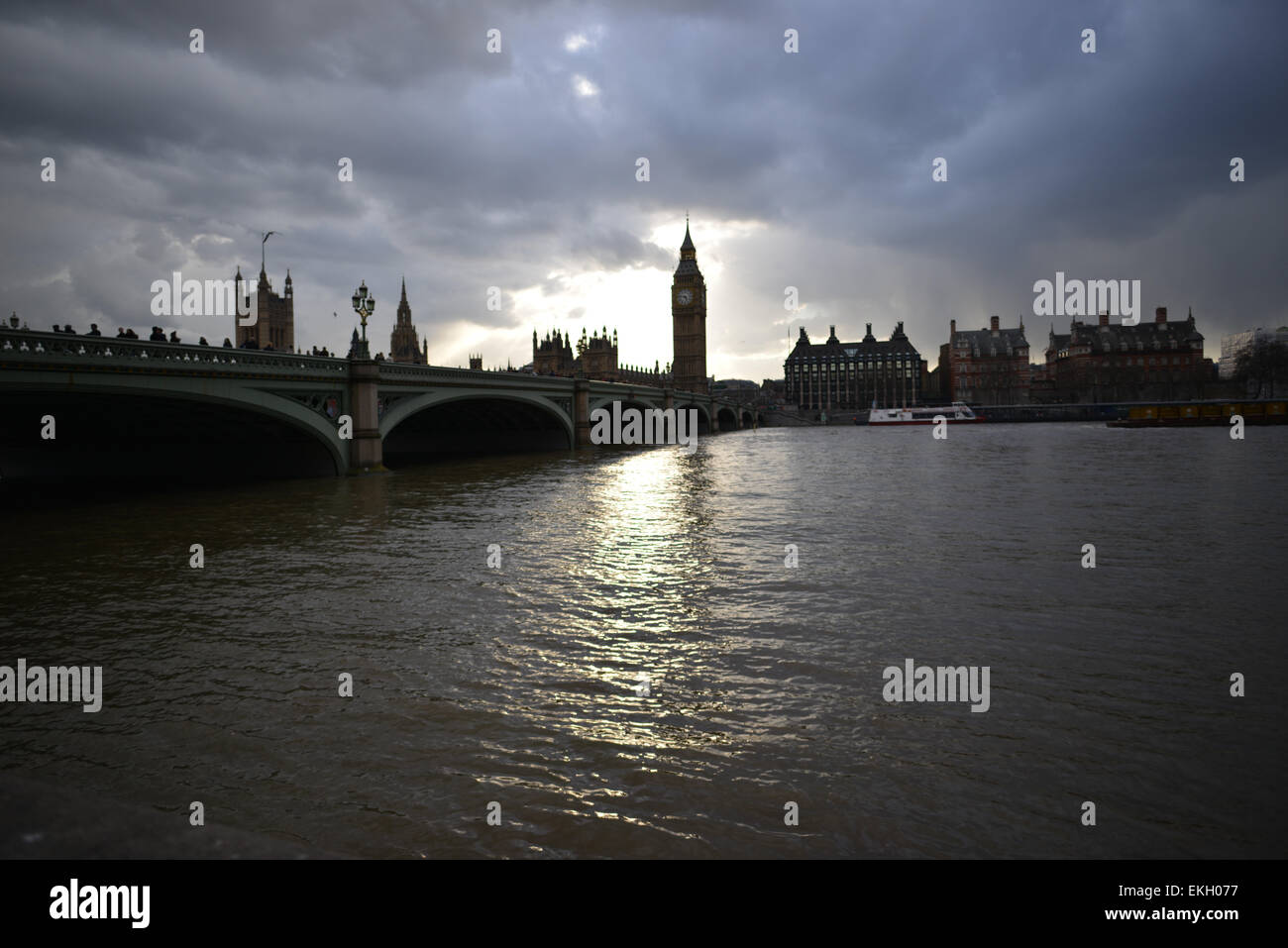 Palace of Westminster and Elizabeth Tower, London Stock Photo - Alamy