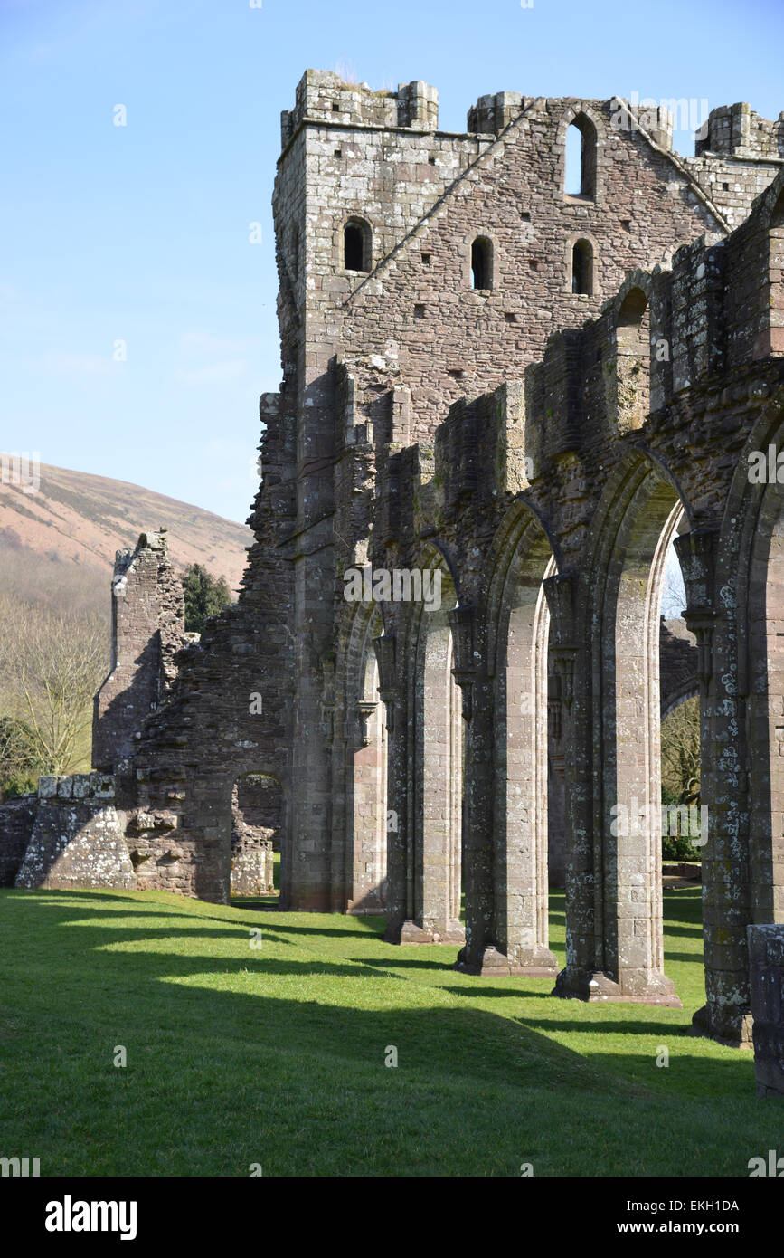 Ruins Of Llanthony Priory Black Mountains Monmouthshire Stock Photo ruins-of-llanthony-priory-black-mountains-monmouthshire-stock-photo