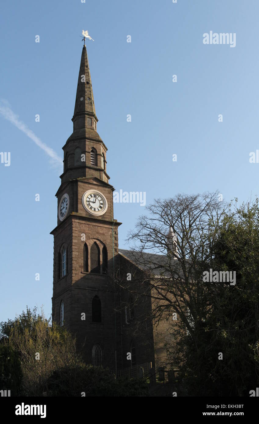 Spire of East and Old Church Forfar Scotland April 2015 Stock Photo - Alamy