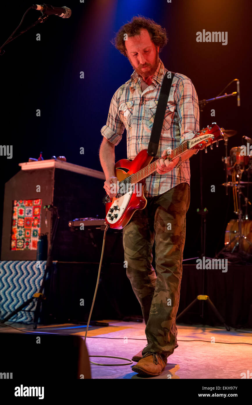 Madison, Wisconsin, USA. 8th Apr, 2015. Musician RYAN MILLER of Guster ...