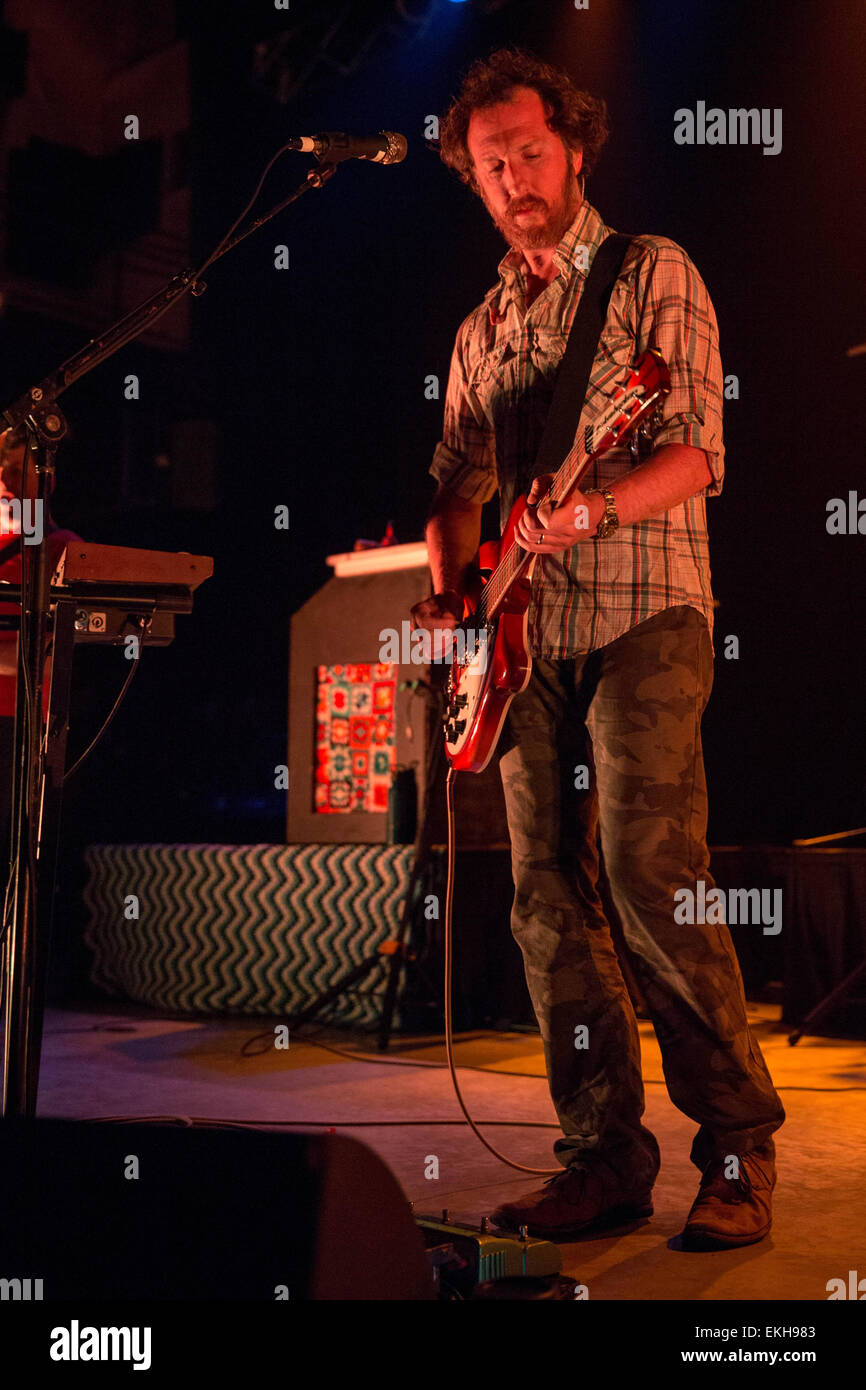 Madison, Wisconsin, USA. 8th Apr, 2015. Musician RYAN MILLER of Guster ...
