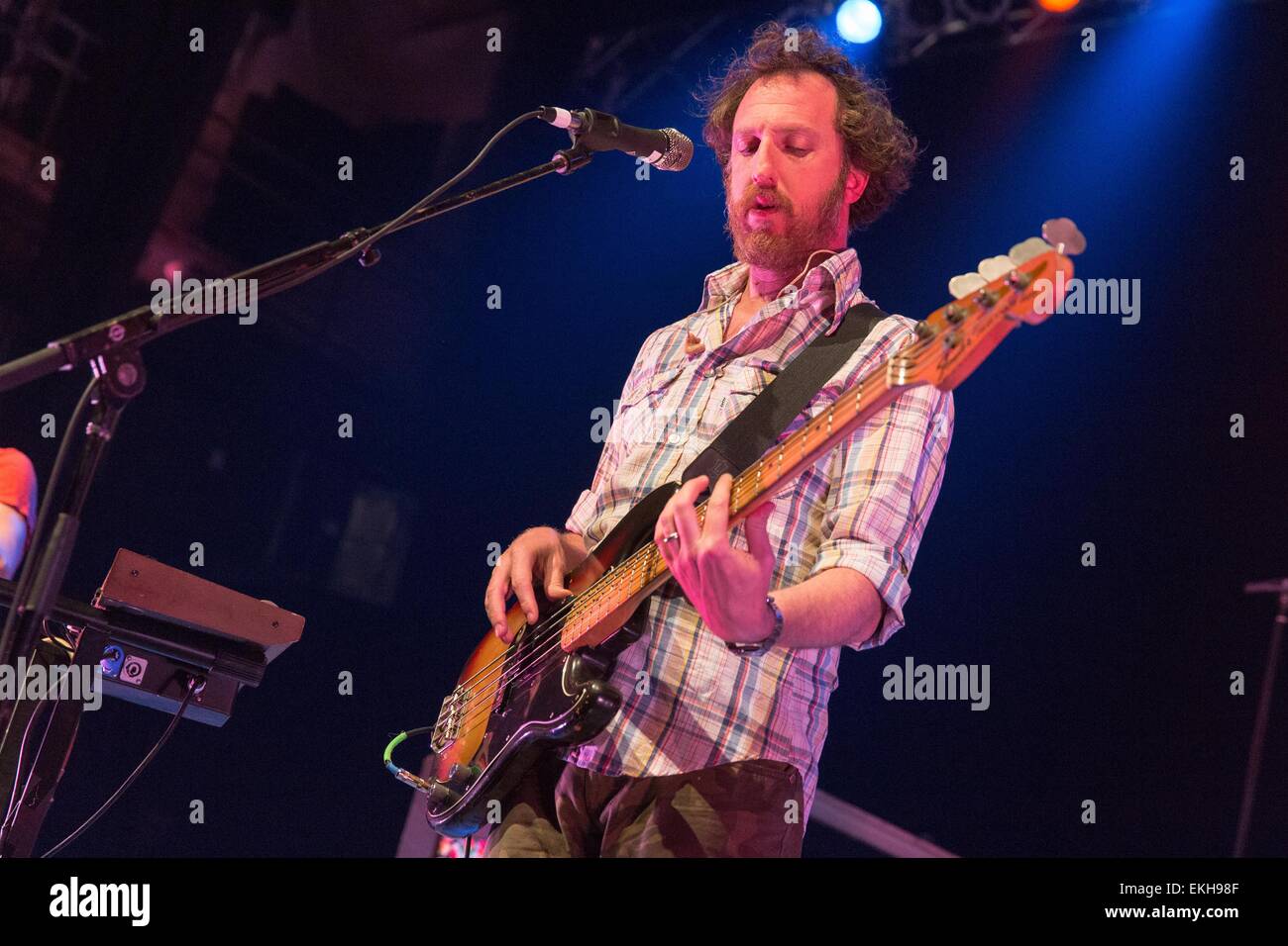 Madison, Wisconsin, USA. 8th Apr, 2015. Musician RYAN MILLER of Guster ...