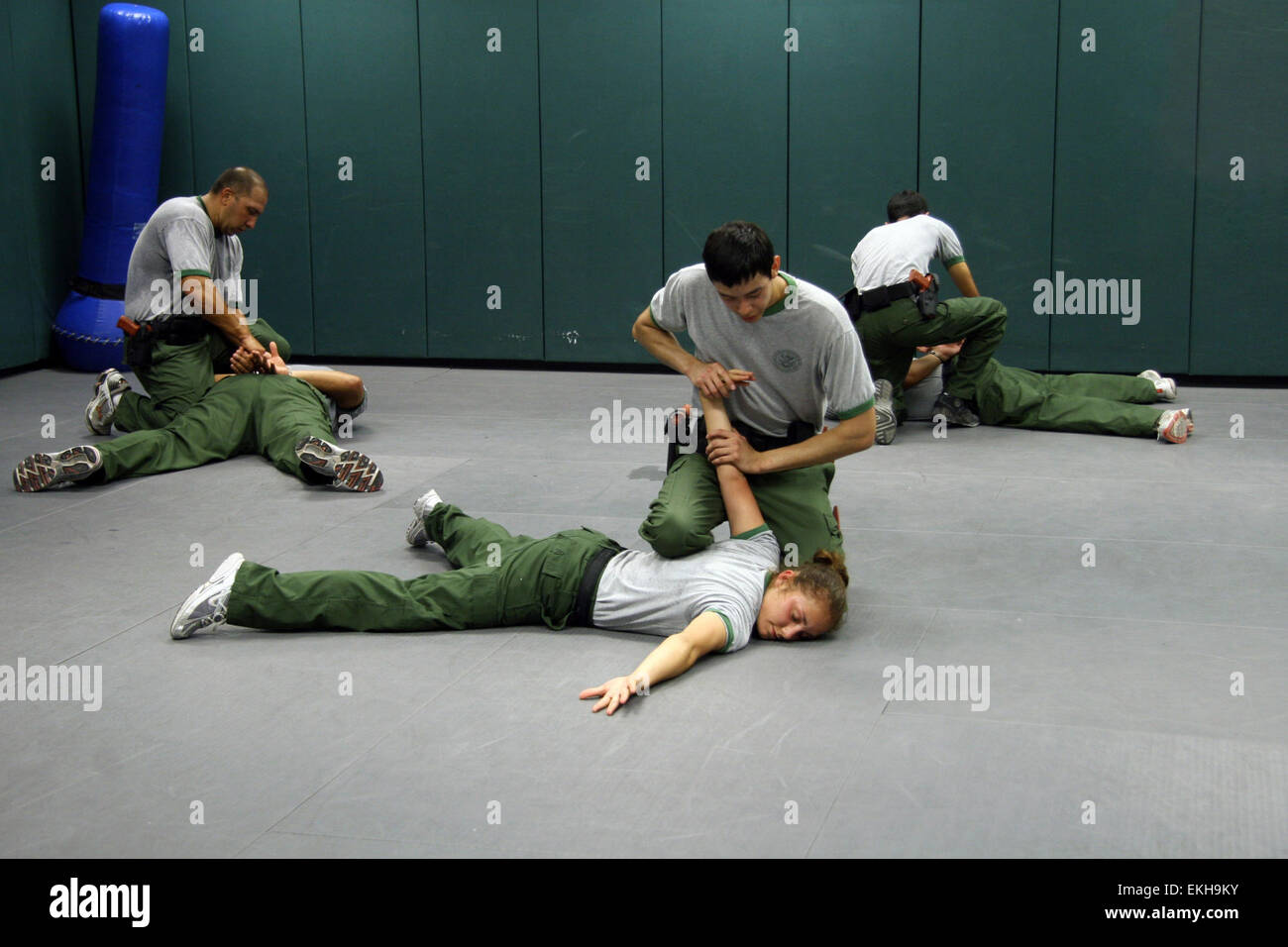 CBP Border Patrol agents undergo self-defense and takedown technique ...