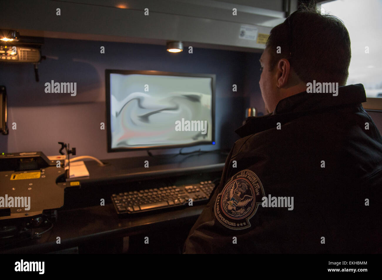 012814: This is a Heimann Cargo Vision Mobile (HCV) Radiation Scanner ...