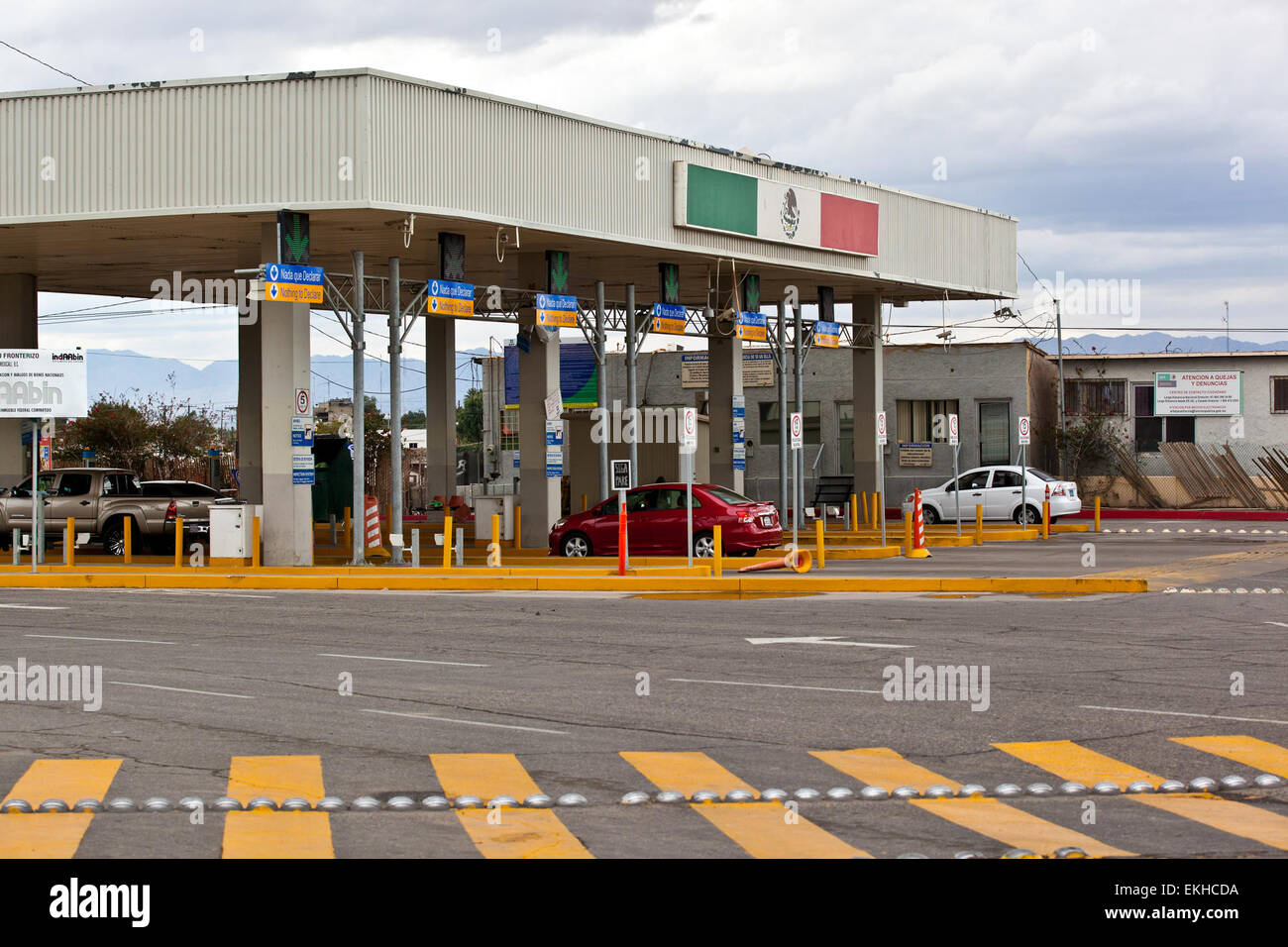 A view of the Port of Entry in Calexico, Mexico, which serves as a ...
