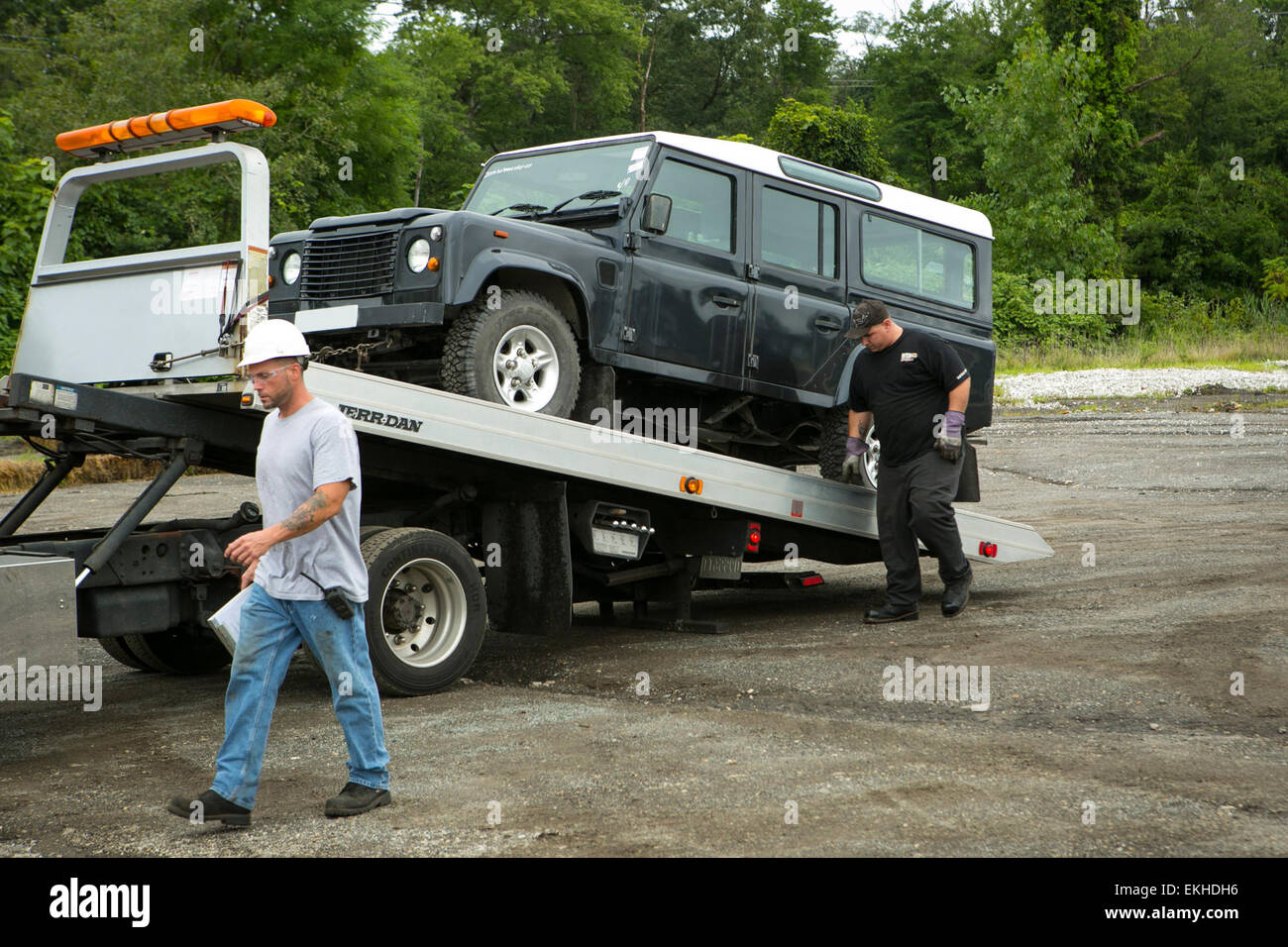 A Land Rover Defender was destroyed by U.S. Customs and Border ...