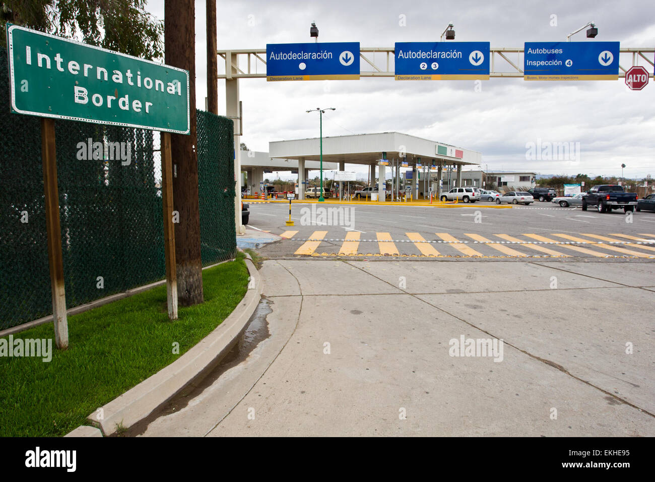 The Mexican Port of Entry at Calexico, California, serves as a key ...