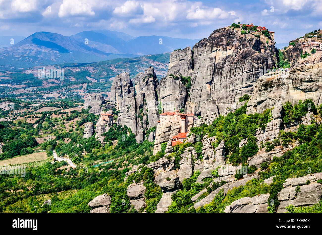 Ancient monastery on mountain cliff hi-res stock photography and images ...