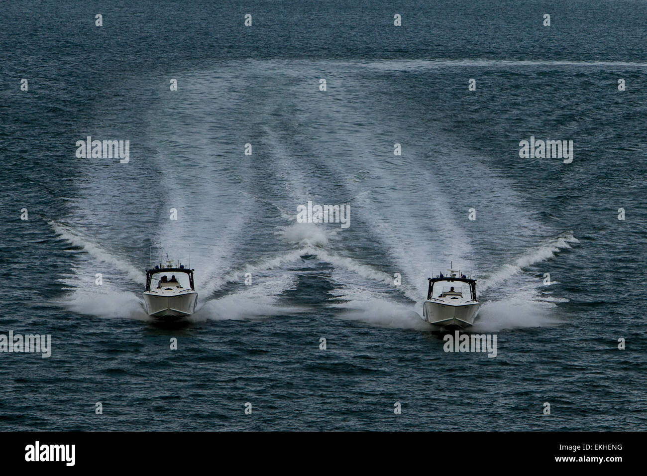 Midnight Express boats from CBP’s Office of Air and Marine conduct ...