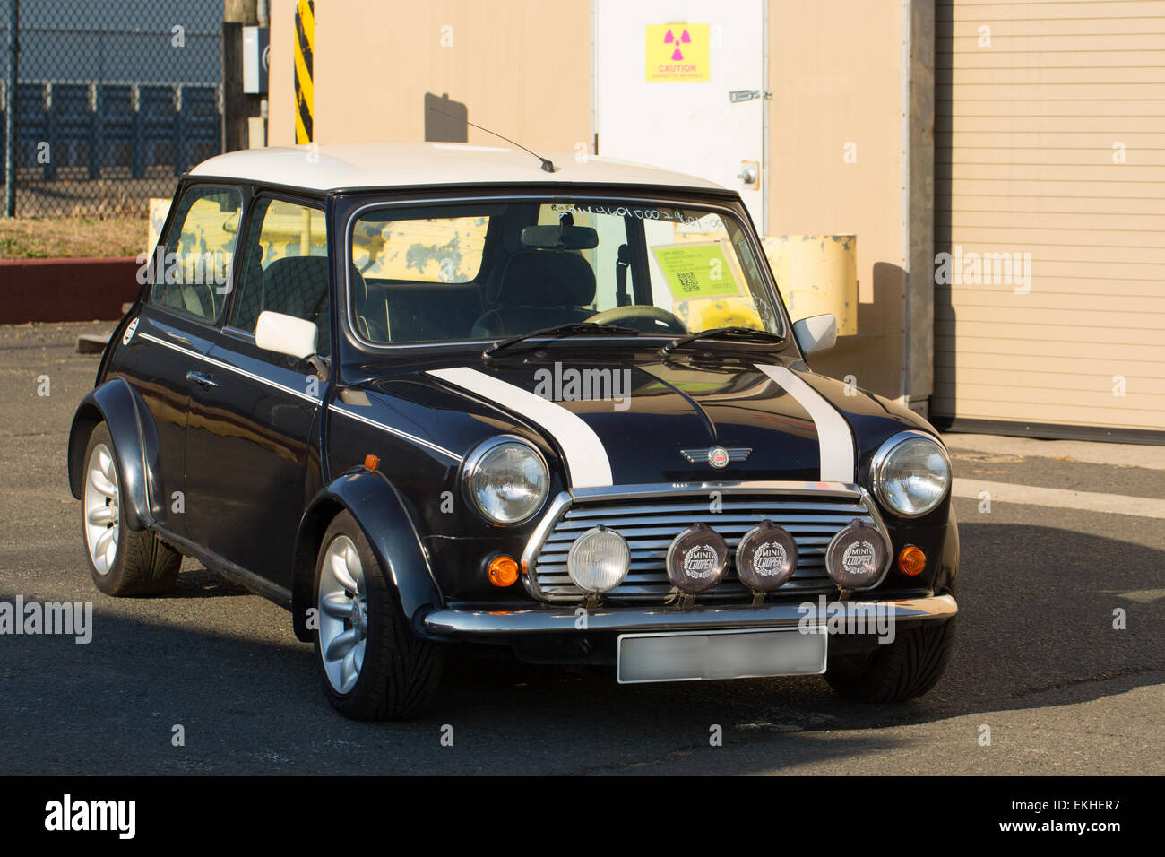 A CBP officer inspects a Mini Cooper at Port Elizabeth, NJ, that failed ...