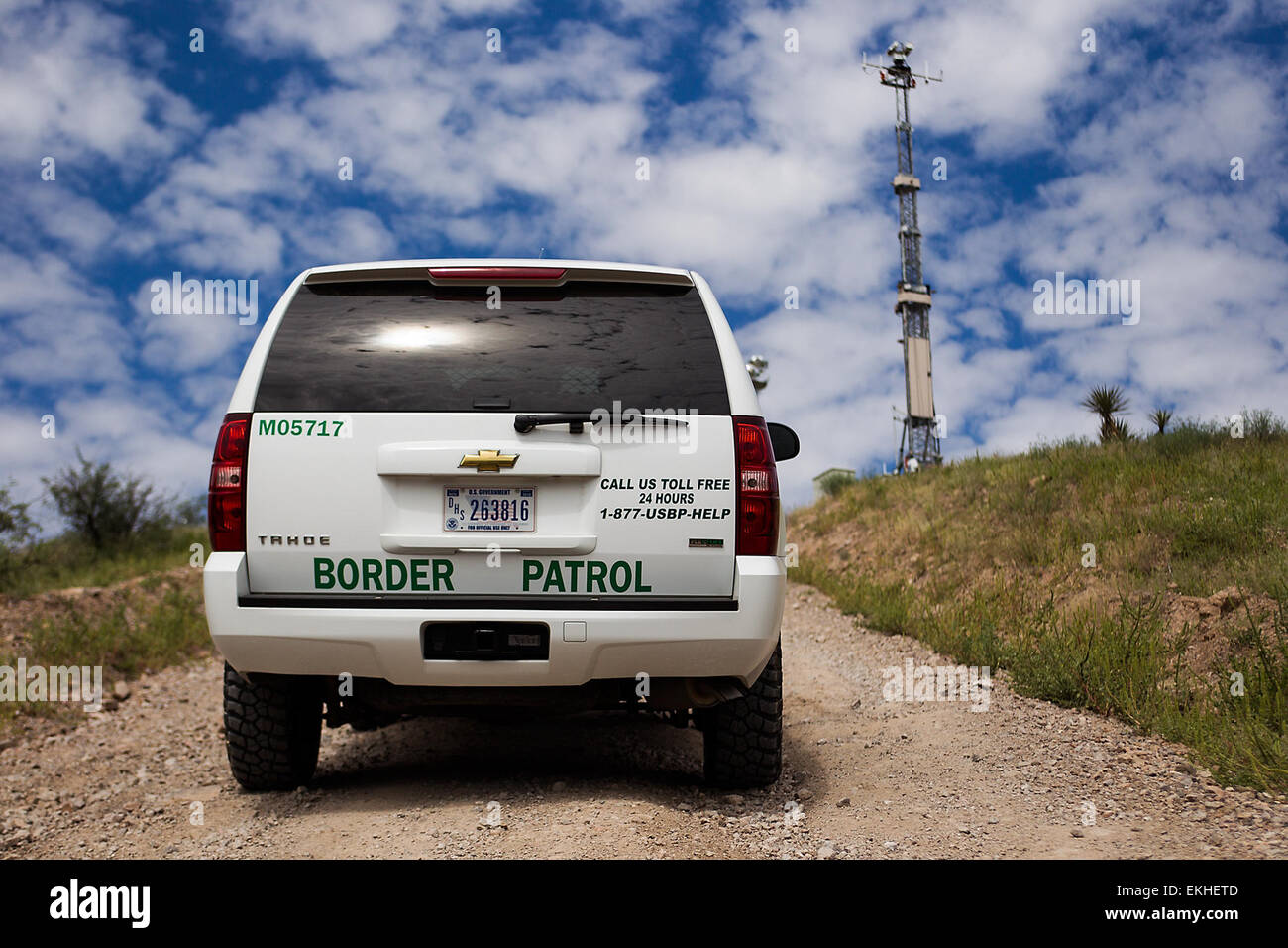 U.S. Border Patrol agents in the southwest U.S. use mobile surveillance ...