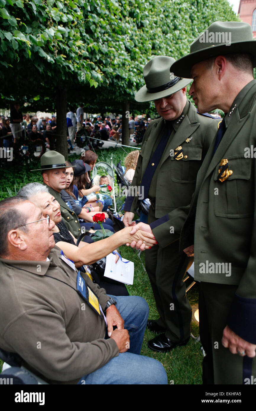 The Candle Light Vigil held at the National Law Enforcement Memorial in ...