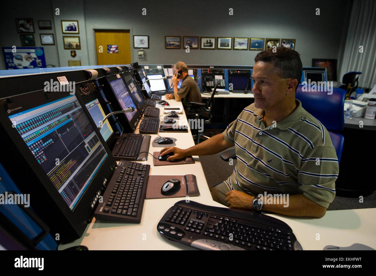 The NLECC (National Law Enforcement Communications Center) operations ...