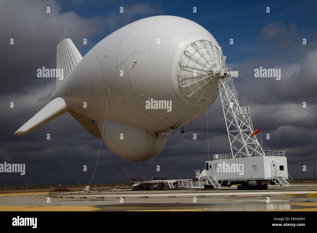 CBP's Office of Air and Marine deployed the Tethered Aerostat Radar ...