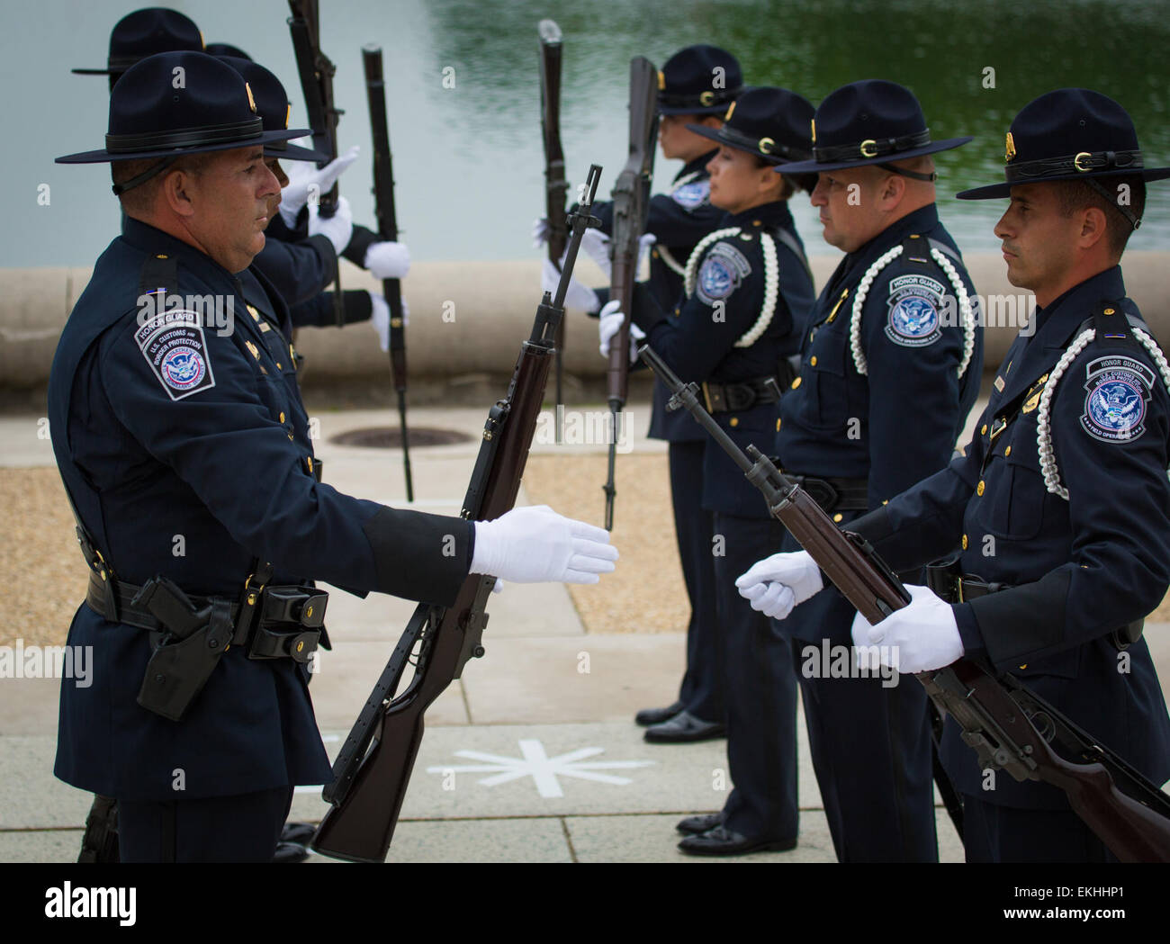 The CBP Office of Field Operations Honor Guard Team competed during ...