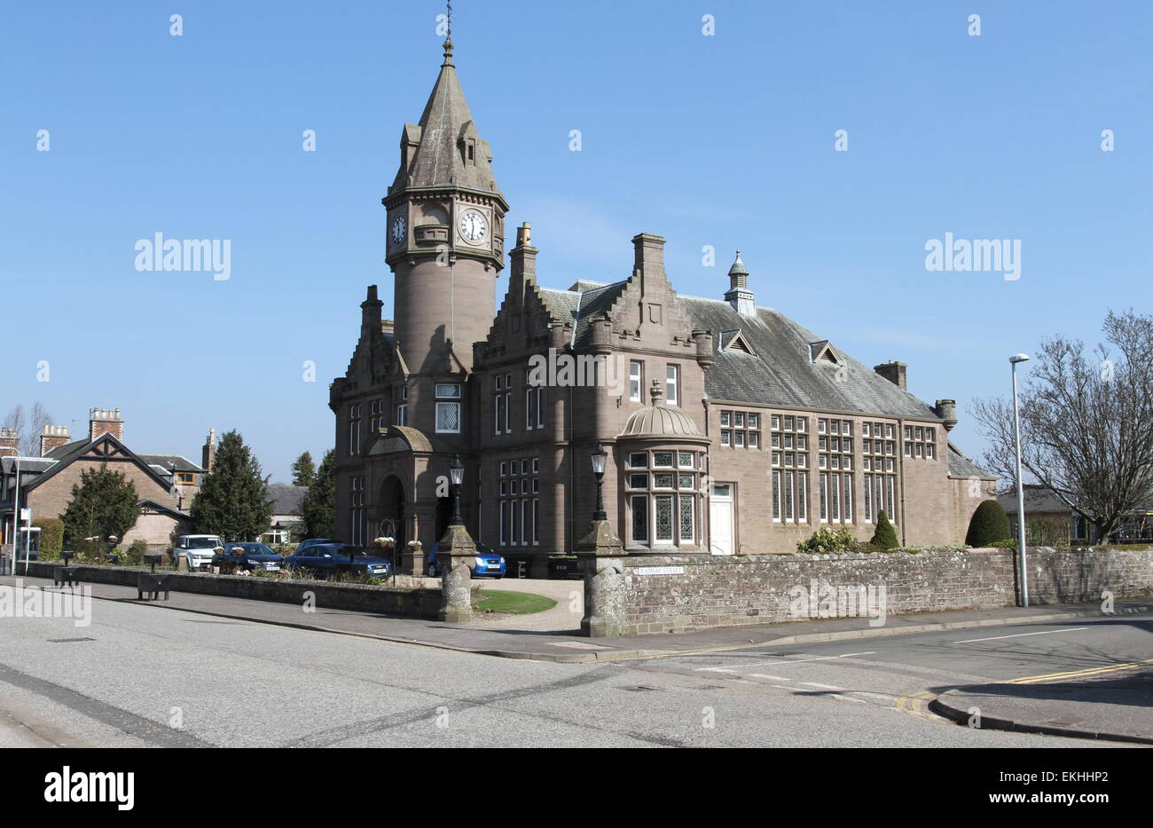 Exterior of Inglis Memorial Hall Edzell Scotland April 2015 Stock Photo ...