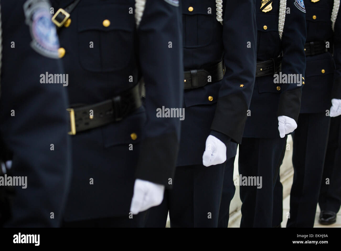 The CBP Honor Guard Team competes during National Police Week in ...