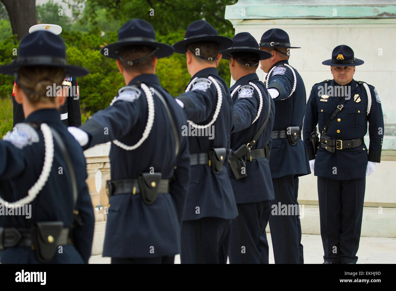 The CBP Office of Field Operations Honor Guard Team competed during ...