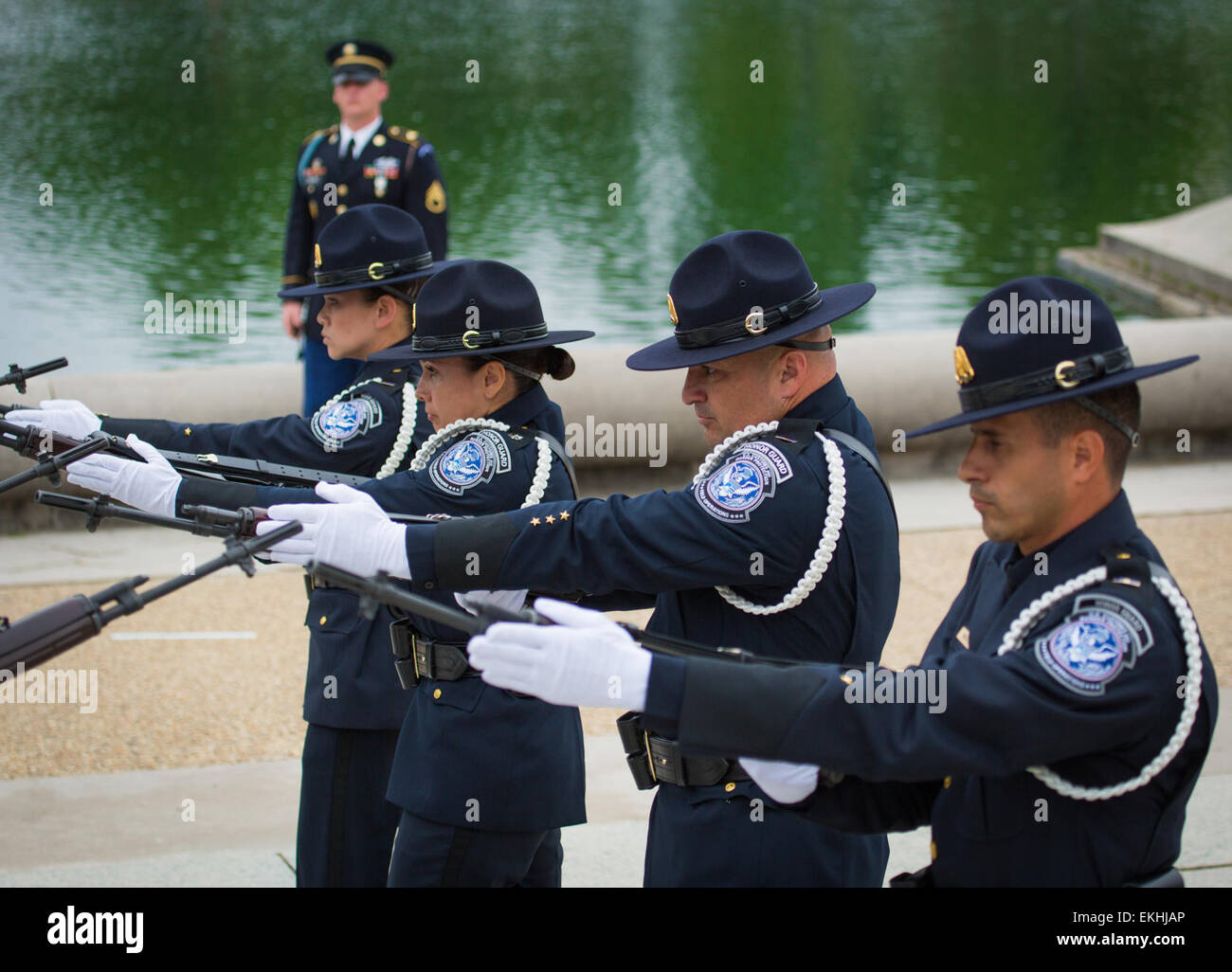 CBP Honor Guard Team competes during National Police Week in Washington ...