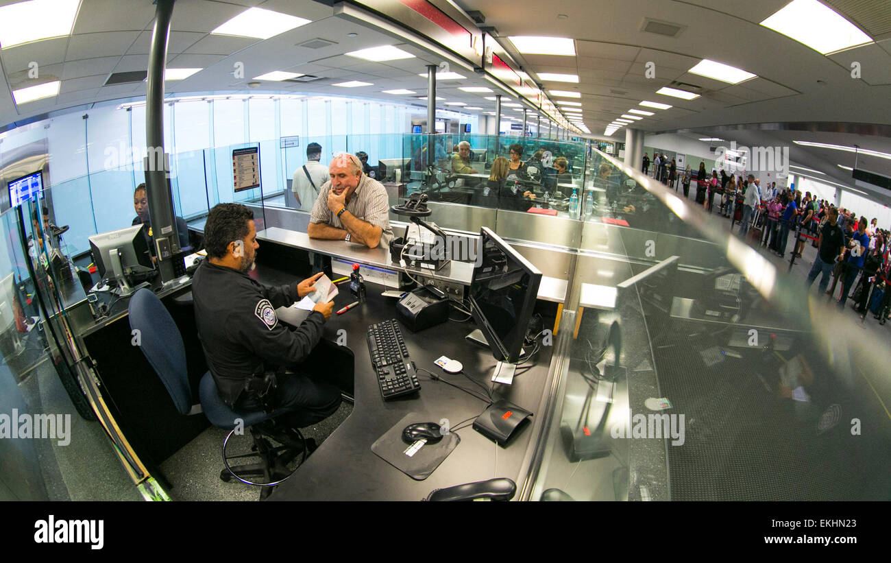 CBP officers at U.S. ports of entry process passengers arriving to the ...