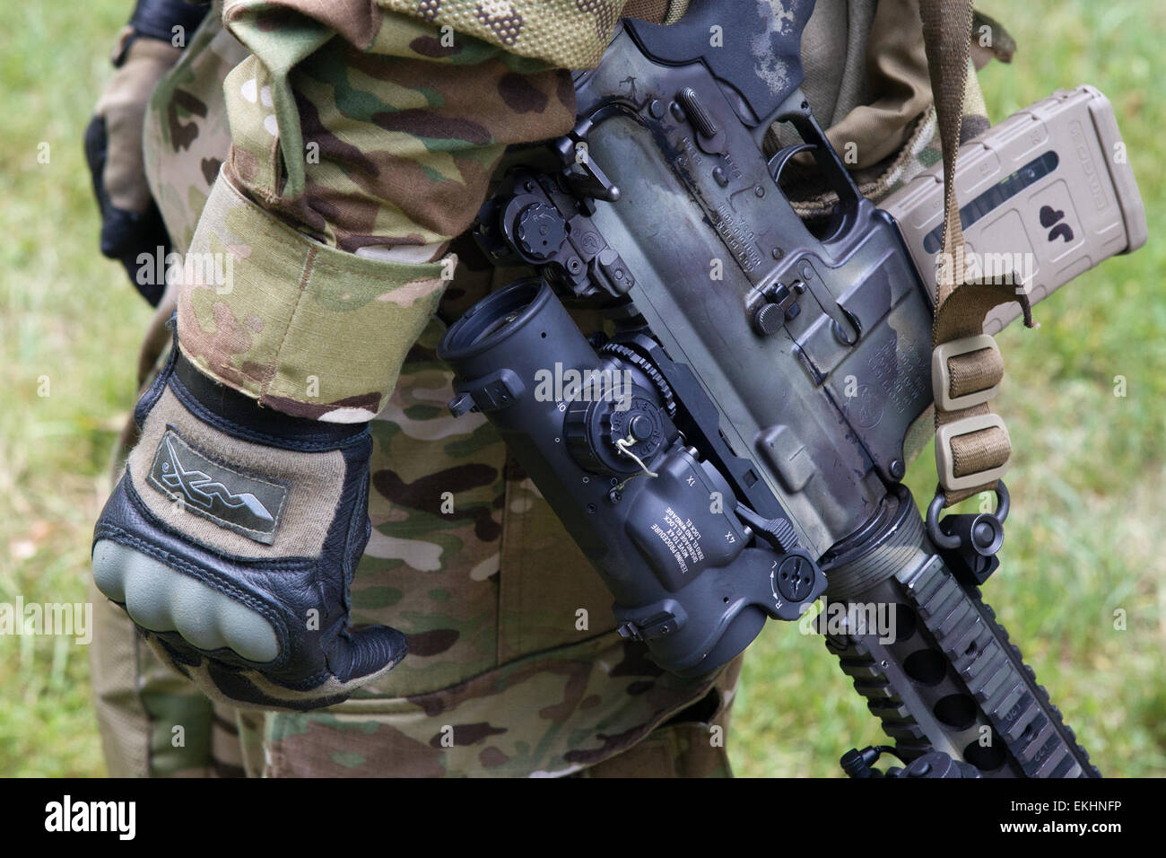 A photo showing the Quick Reaction Force (QRF) gear used during ...