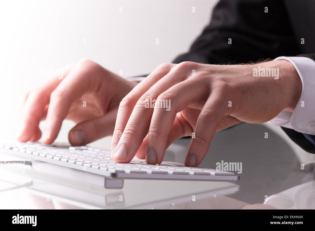 Hand computer keyboard hi-res stock photography and images - Alamy