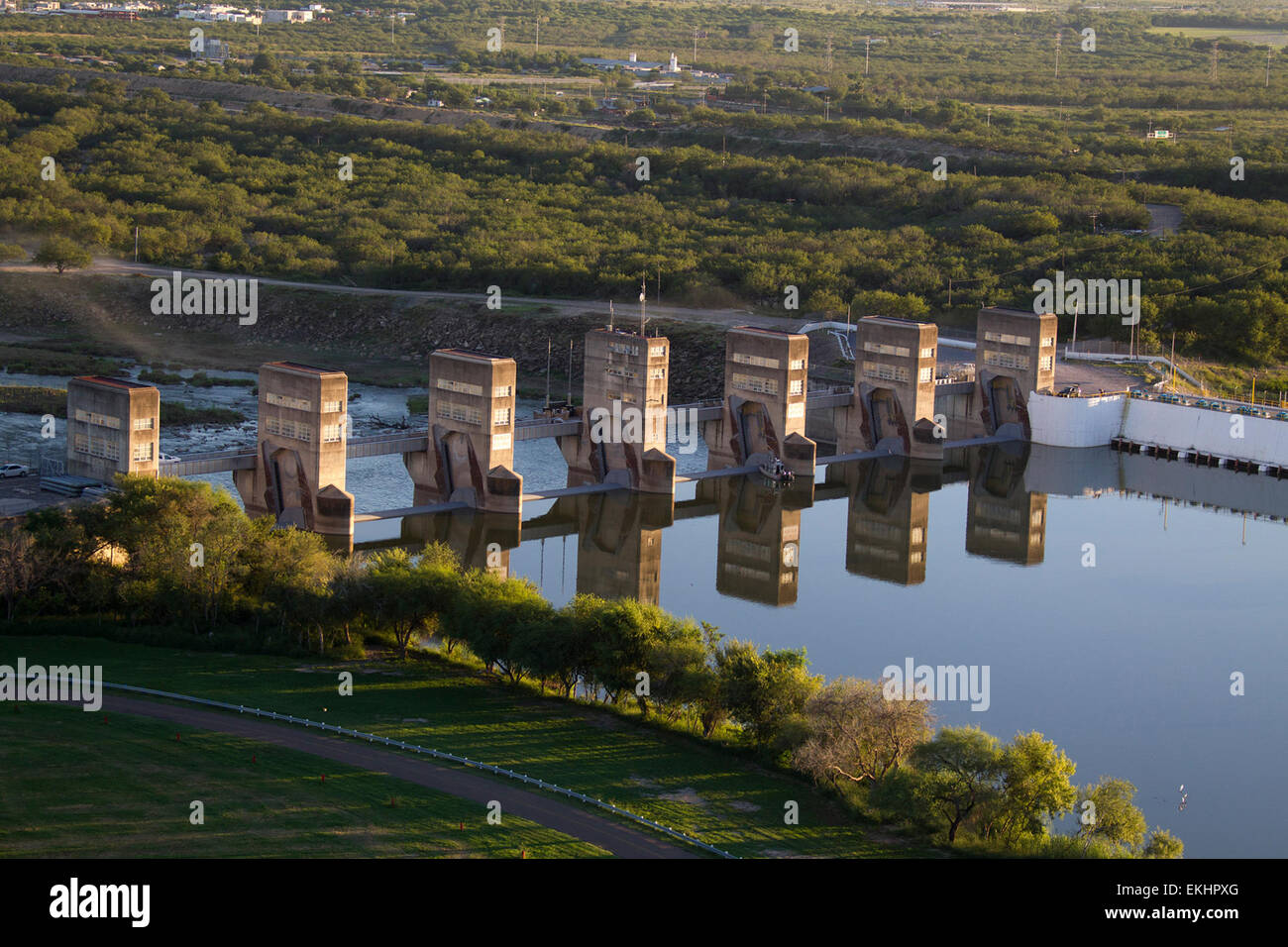 An aerial photograph from September 23, 2013, captures the Rio Grande ...
