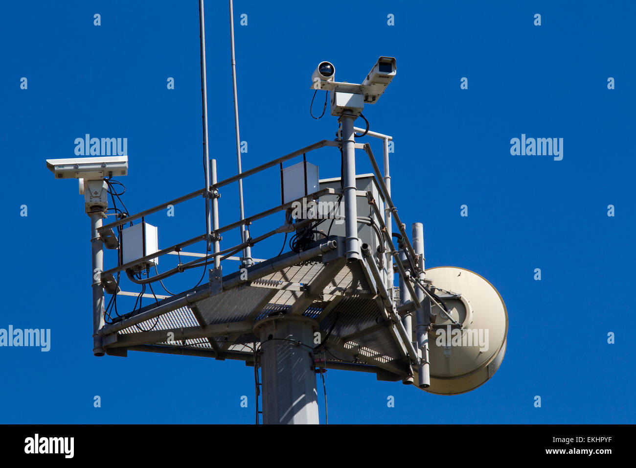 A remote surveillance camera captures border activity in South Texas as ...