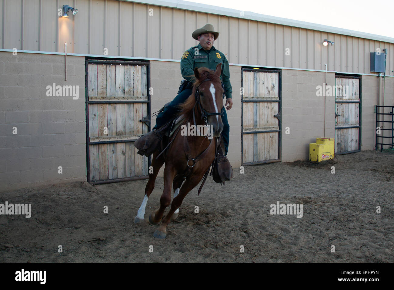 A Border Patrol agent from the Laredo Horse Patrol unit conducted a ...