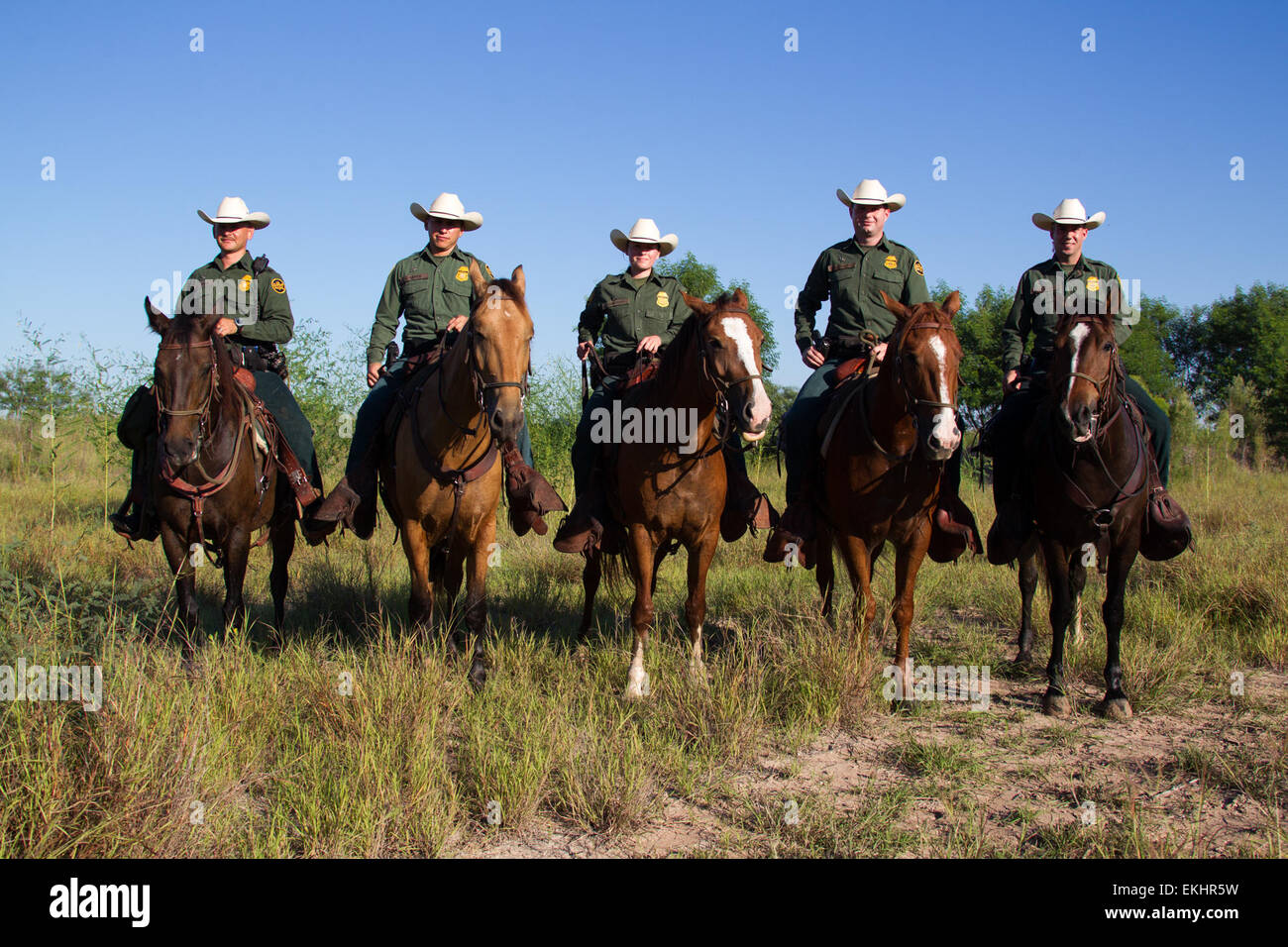 Border Patrol agents from the McAllen station are seen patrolling on ...