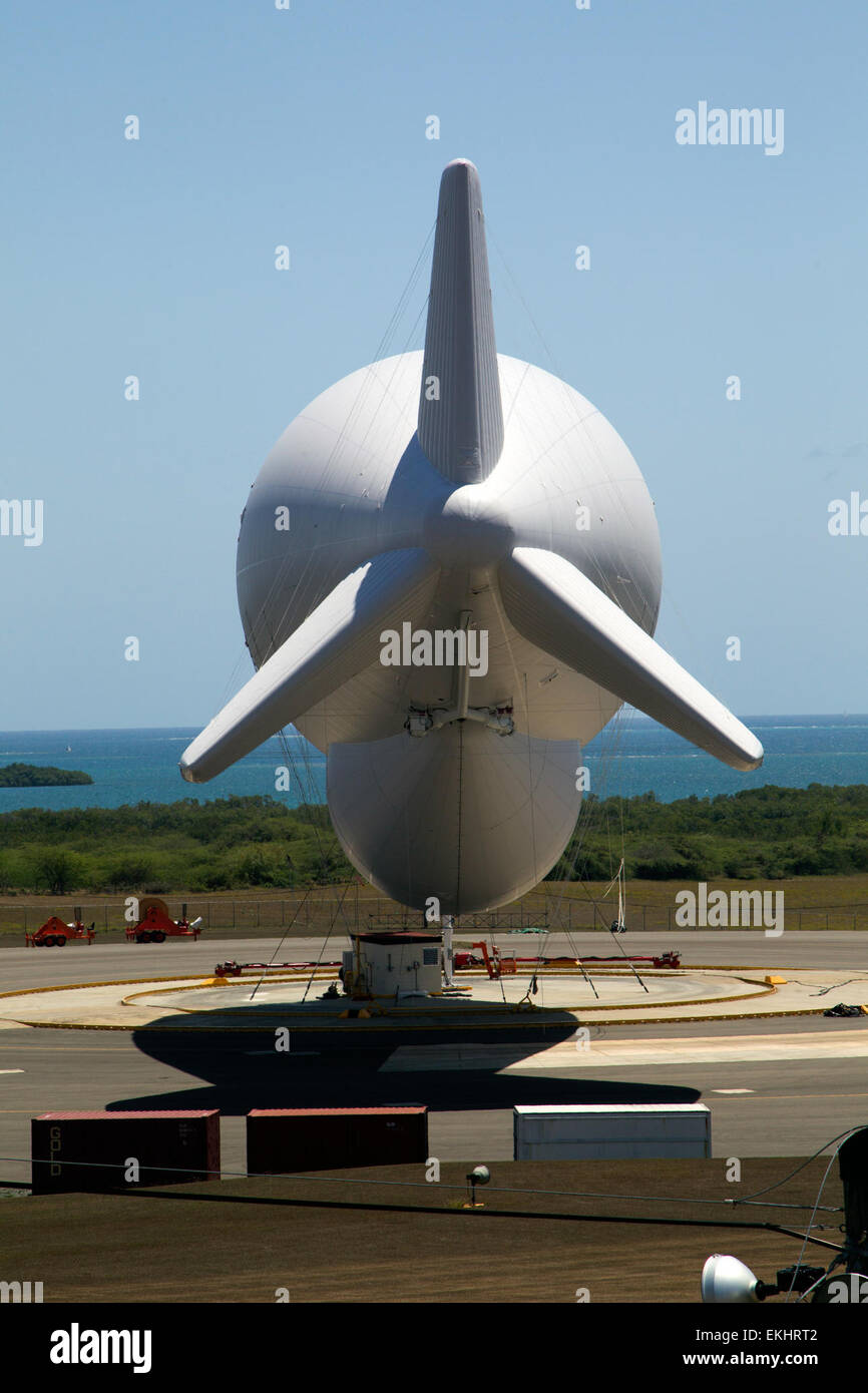 The Tethered Aerostat Radar System (TARS) site in Lajas, Puerto Rico ...