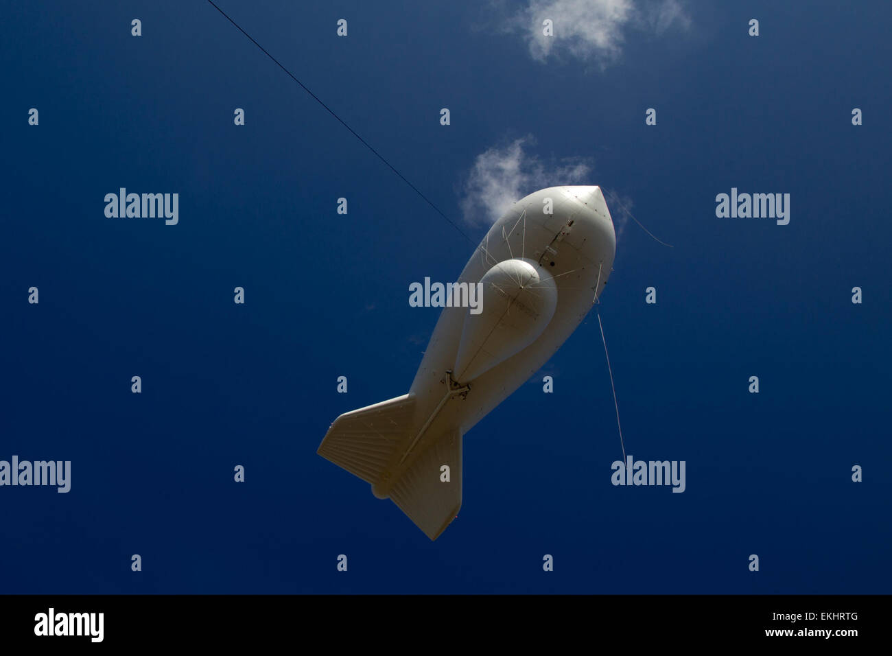 The Tethered Aerostat Radar System (TARS) at the Lajas site in Puerto ...
