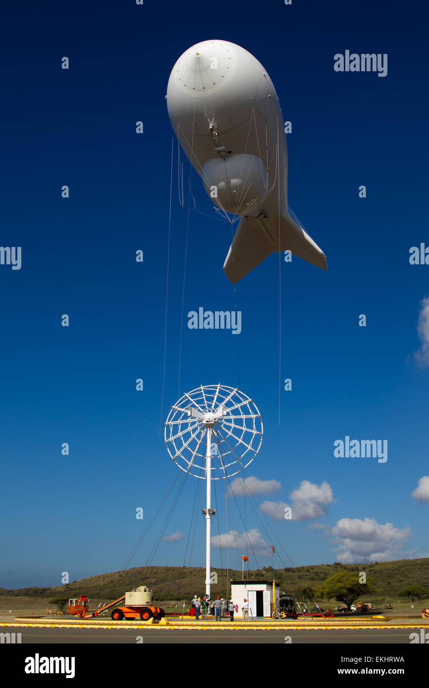The Tethered Aerostat Radar System (TARS) site in Lajas, Puerto Rico ...