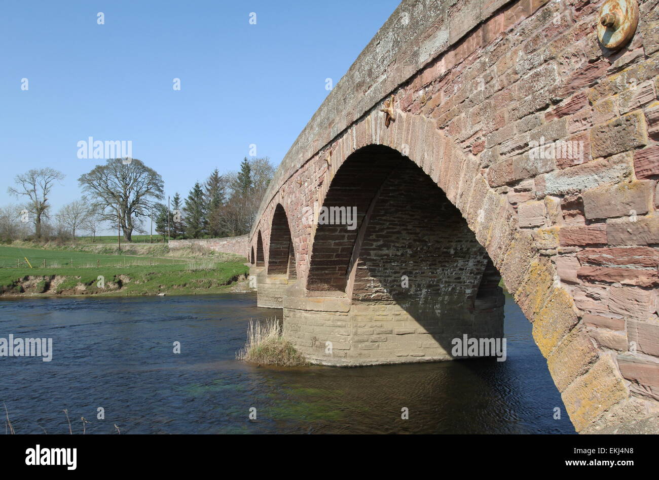 Bridge over River Isla Coupar Angus Scotland April 2015 Stock Photo - Alamy
