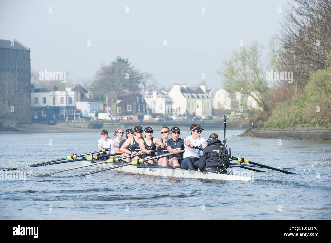 London, UK. 10th April, 2015. Oxford University Women's Boat Club ...