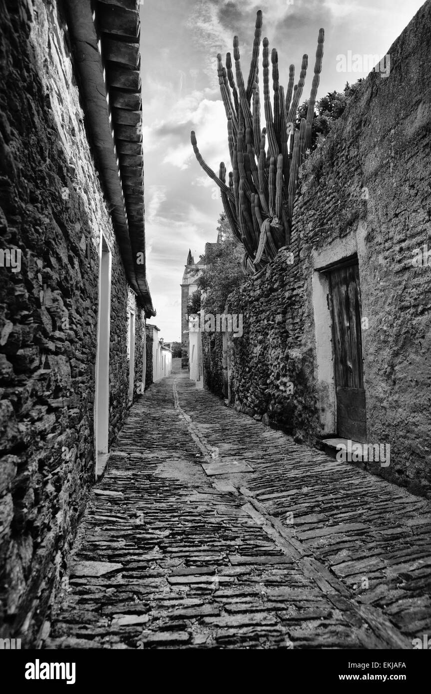 Street view popular town Black and White Stock Photos & Images - Alamy