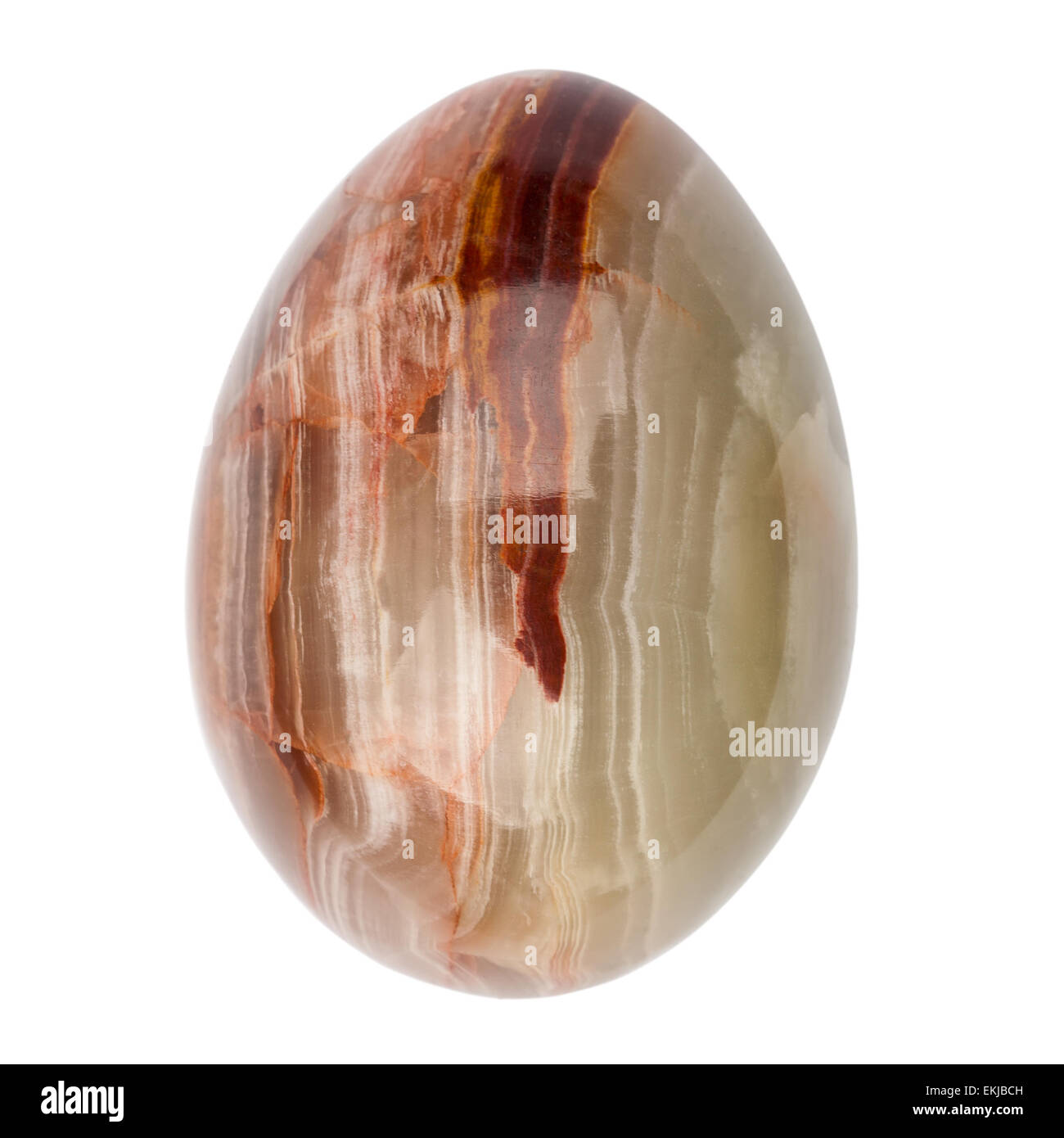Stone egg isolated on white background Stock Photo - Alamy