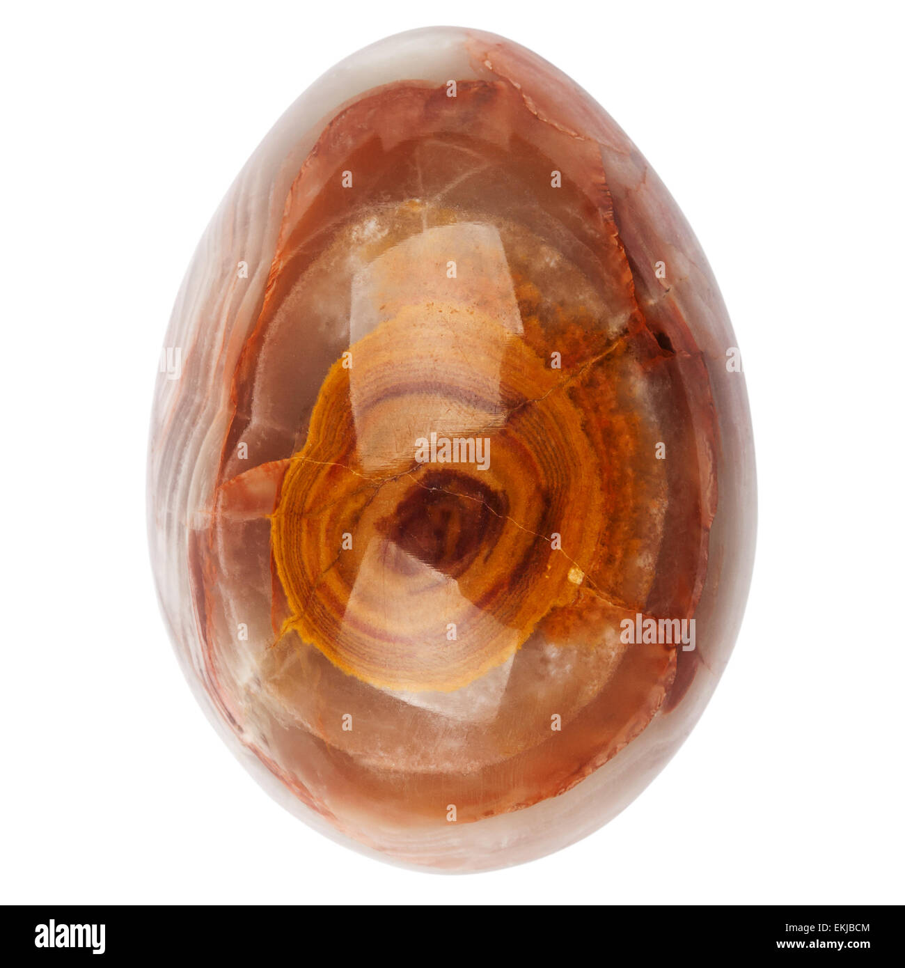 Stone egg isolated on white background Stock Photo - Alamy