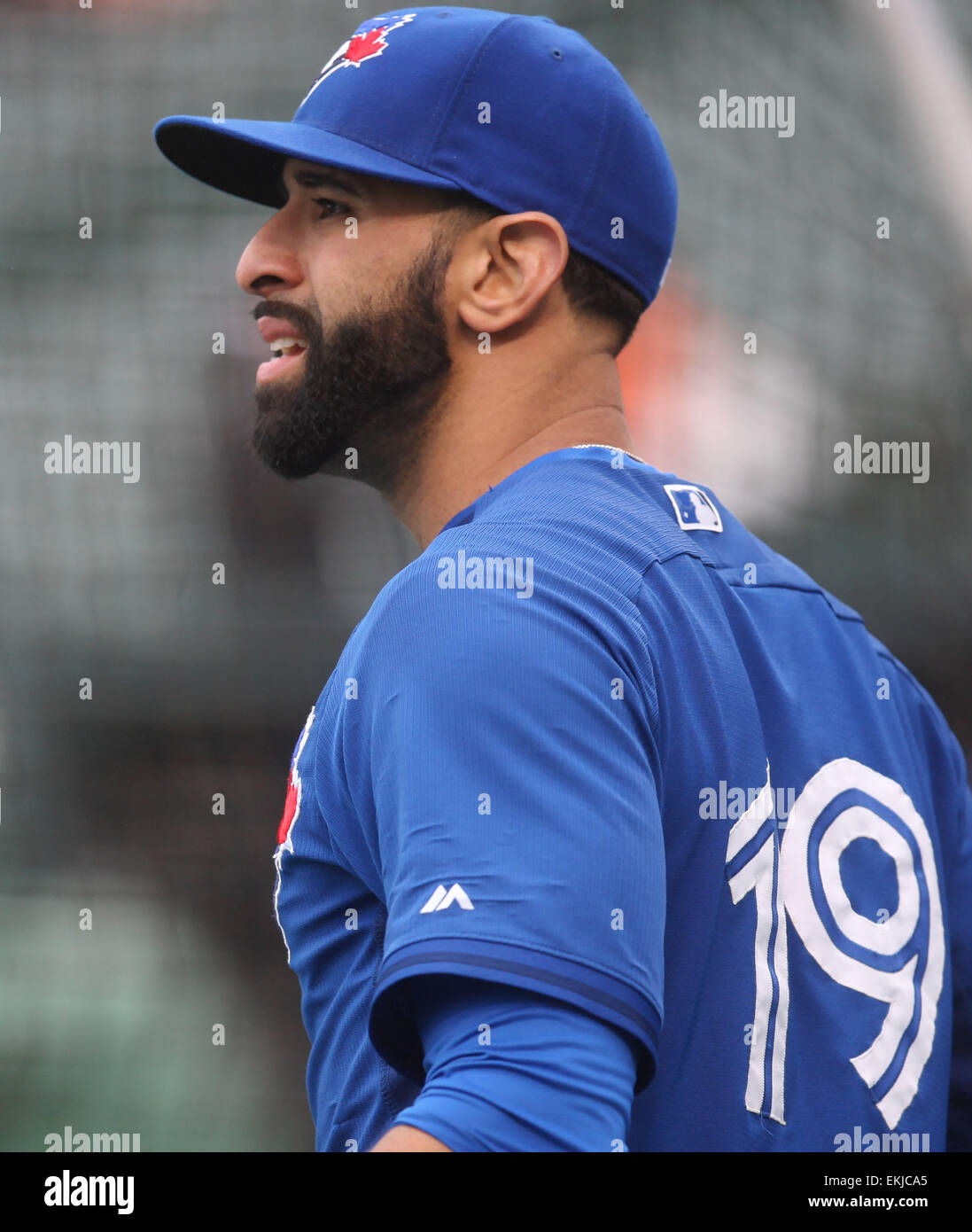 Toronto Blue Jays RF Jose Bautista (19) pictured during batting ...