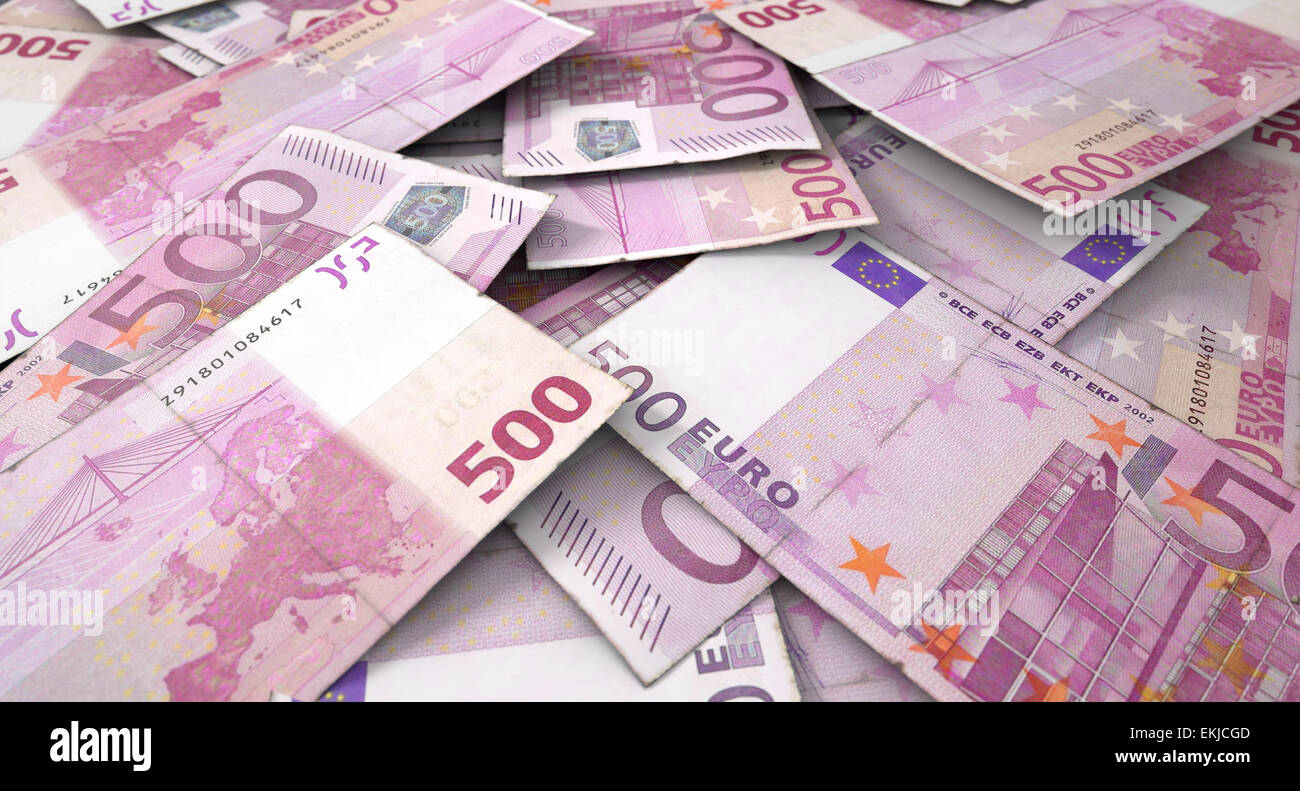 Money pile notes euro hi-res stock photography and images - Alamy