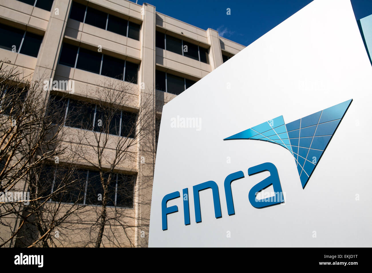 A logo sign outside outside an office building occupied by the ...