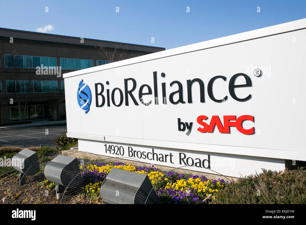 A facility operated by the biotechnology firm BioReliance Stock Photo ...
