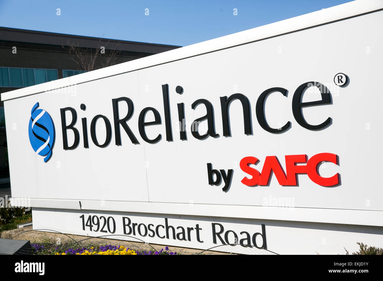 A facility operated by the biotechnology firm BioReliance Stock Photo ...