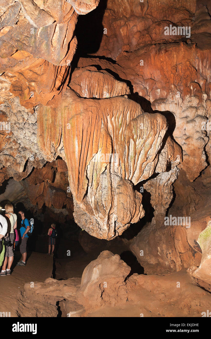 Chiang Dao Cave, Chiang Rai, Northern Thailand. Limestone formations ...