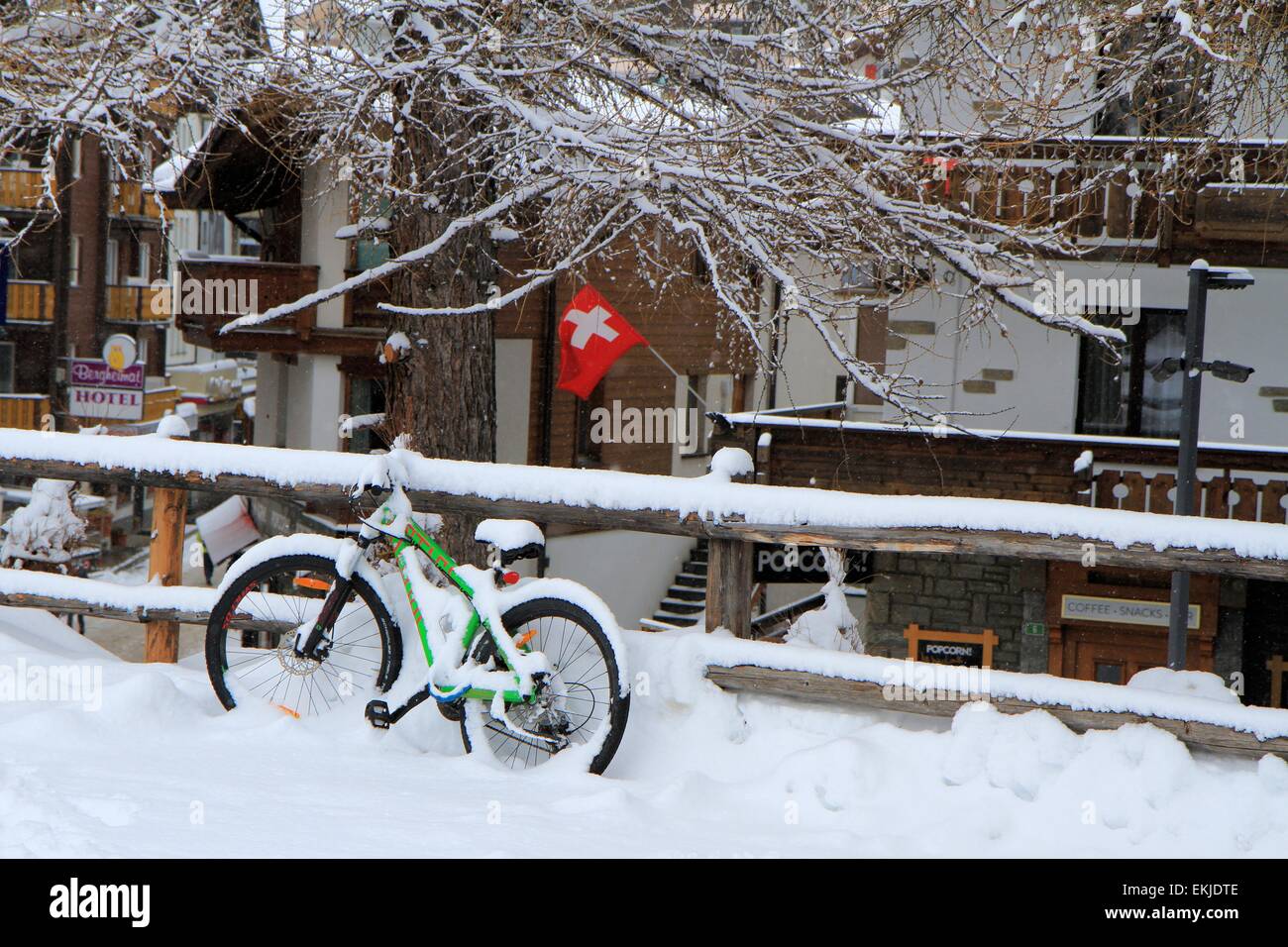 Typical swiss village scene hi-res stock photography and images - Alamy