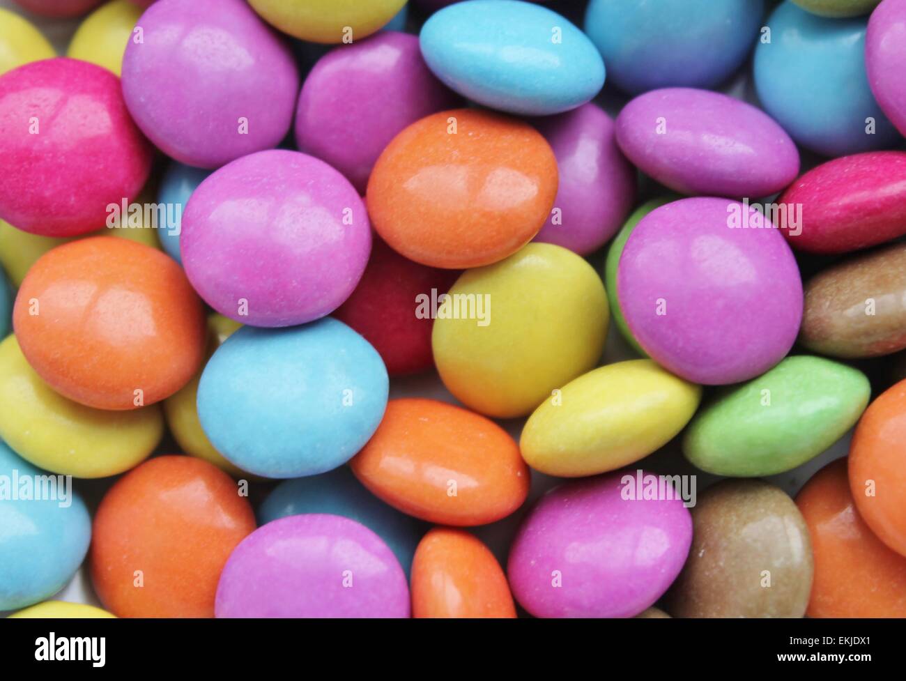 color chocolate coated candy shells Stock Photo - Alamy